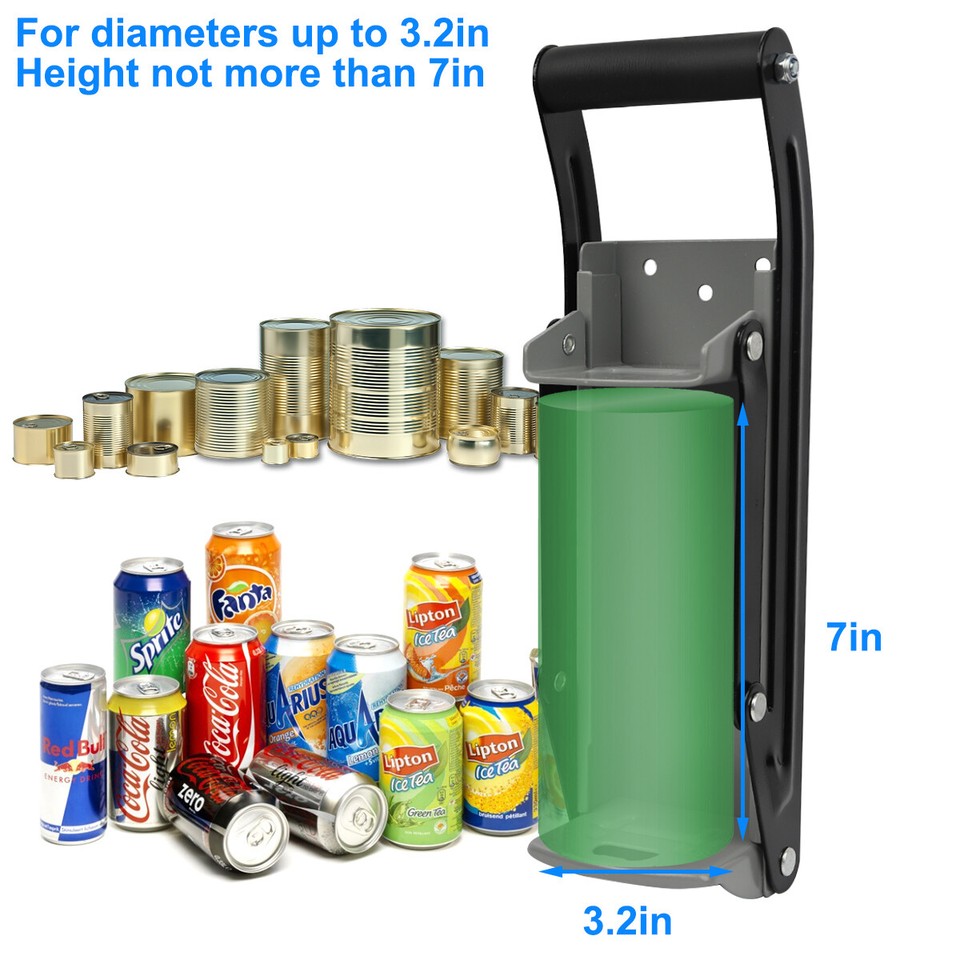 Can Crusher Wall Mounted Aluminum Can Crusher 16oz 12oz 8oz Heavy Duty ...