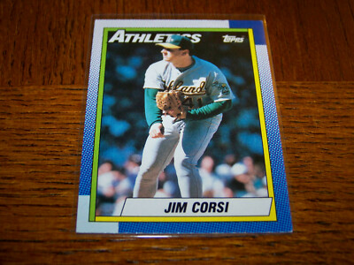 ATHLETICS A'S JIM CORSI 1990 TOPPS #623 | eBay