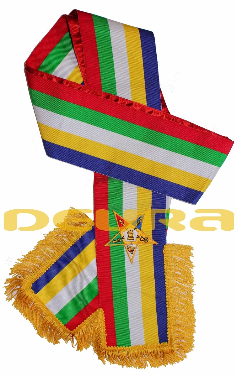 Masonic Eastern Star OES Sash Five Colour Sash