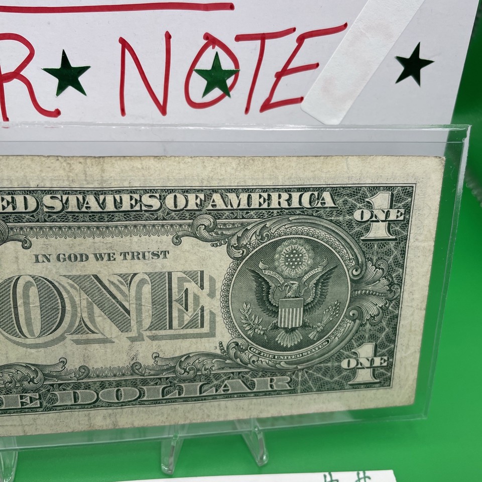 2013 B Duplicate Print ⭐️ STAR NOTE ERROR $1 Serial Number B 05763095 ...