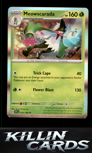 Meowscarada - 015/198 015/198 Pokemon Rare SV01: Scarlet & Violet Base ...