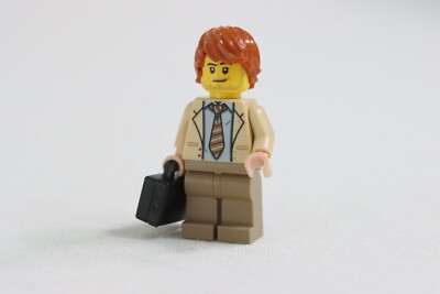 LEGO® City Minifigure Office Dude Briefcase Manager | eBay Australia