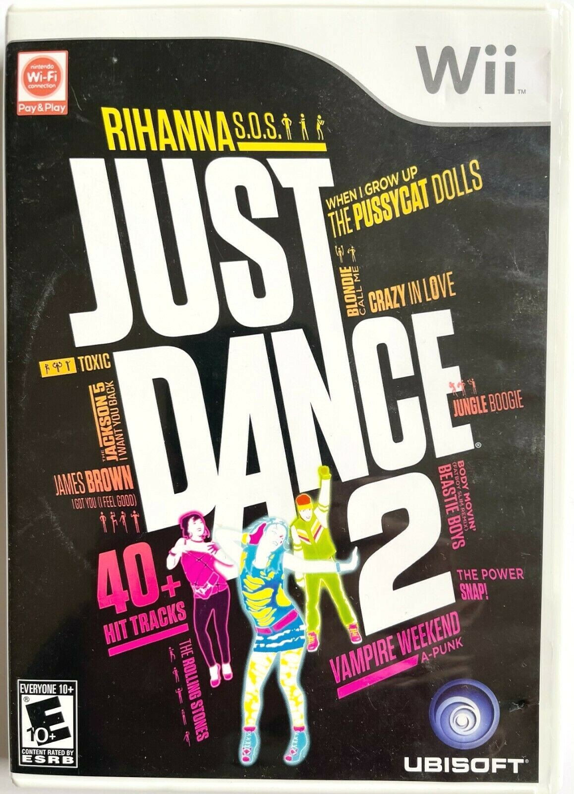 EXCELLENT NINTENDO Wii JUST DANCE 2 GAME DISC COMPLETE IN ORIGINAL CASE ...