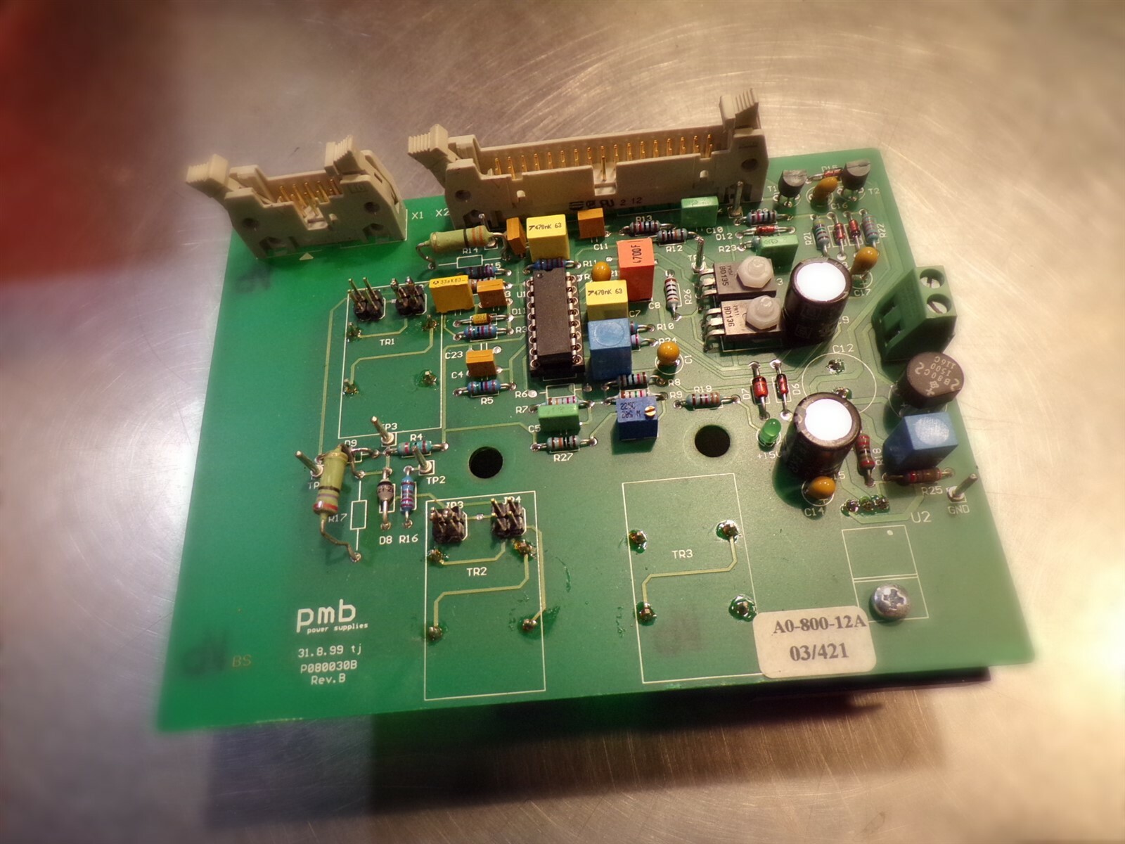PMB Power Supplies 31.8.99 TJ P080030B Rev B A0-800-12A Circuit Board ...