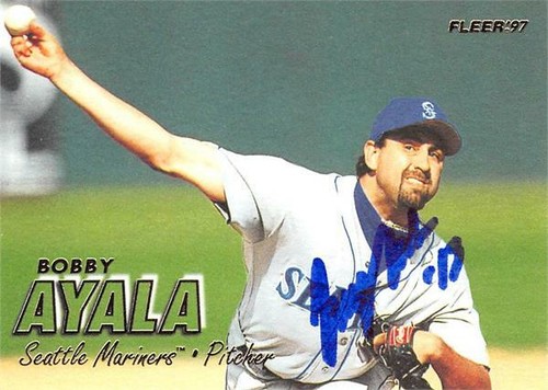Bobby Ayala autographed Baseball Card (Seattle Mariners, SC) 1997 Fleer ...