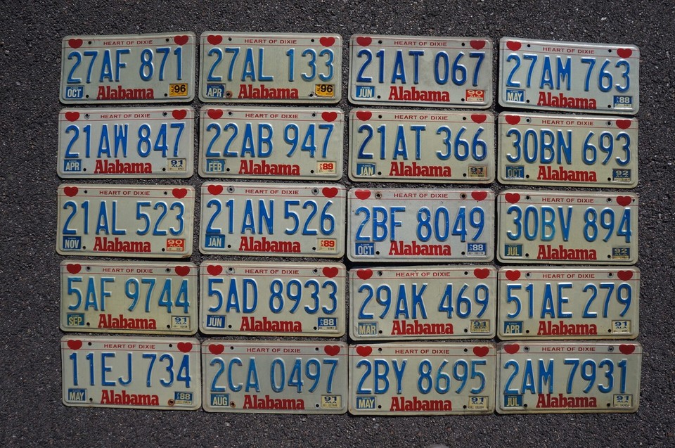 BULK ALABAMA GOOD Graphic License Plates - Various Designs License ...
