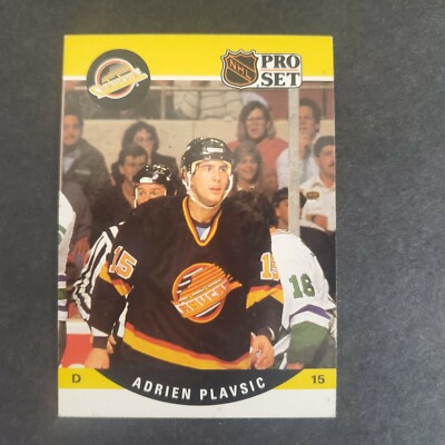 1990-91 Pro Set Hockey #644 Adrien Plavsic RC | eBay