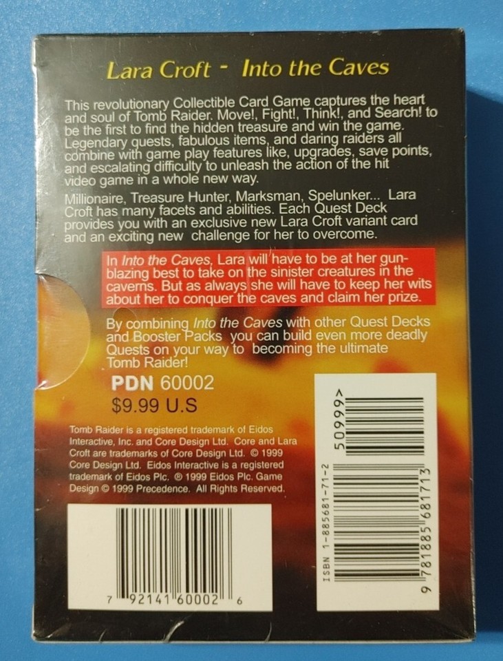 Tomb Raider Into the Caves Quest Deck Collectible Card Game CCG TCG Starter Deck | eBay