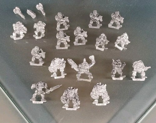 Warhammer 40k Rogue Trader Space Ork Lot 17x Metal RTO2 Nob Power Armor ...