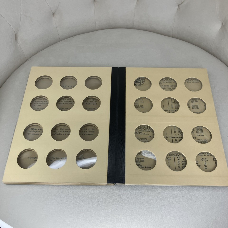Library Of Coins 1964- John F Kennedy JFK Head Half Dollars Coin Album ...