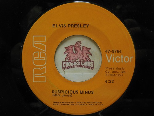 Elvis Presley – Suspicious Minds / You'll Think Of Me, 7" 45 RPM VG+ ...