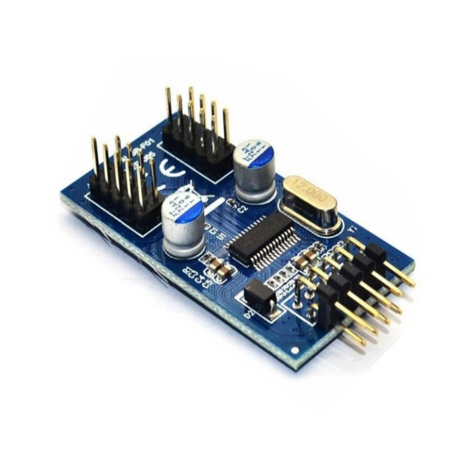 Internal 9-Pin USB 2.0 Splitter 1 Male To 2 Female Motherboard Pin to ...