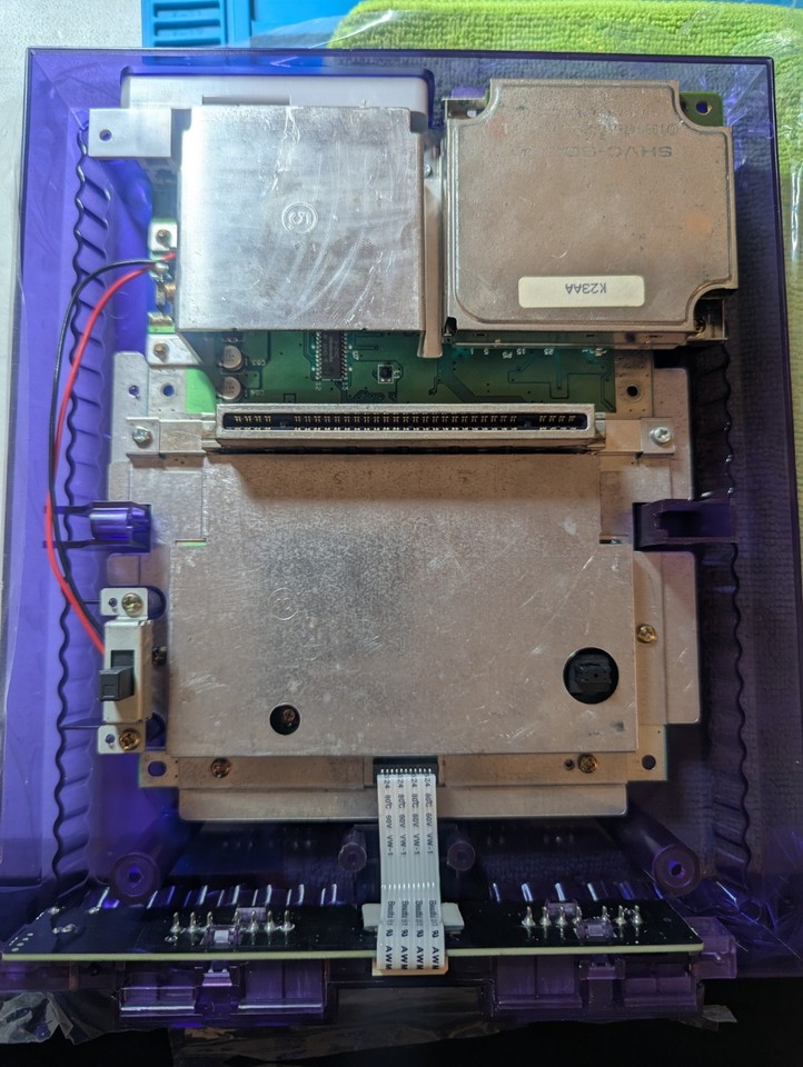 Super Nintendo Custom Purple Console - SNES Case Reshell +Controller ...