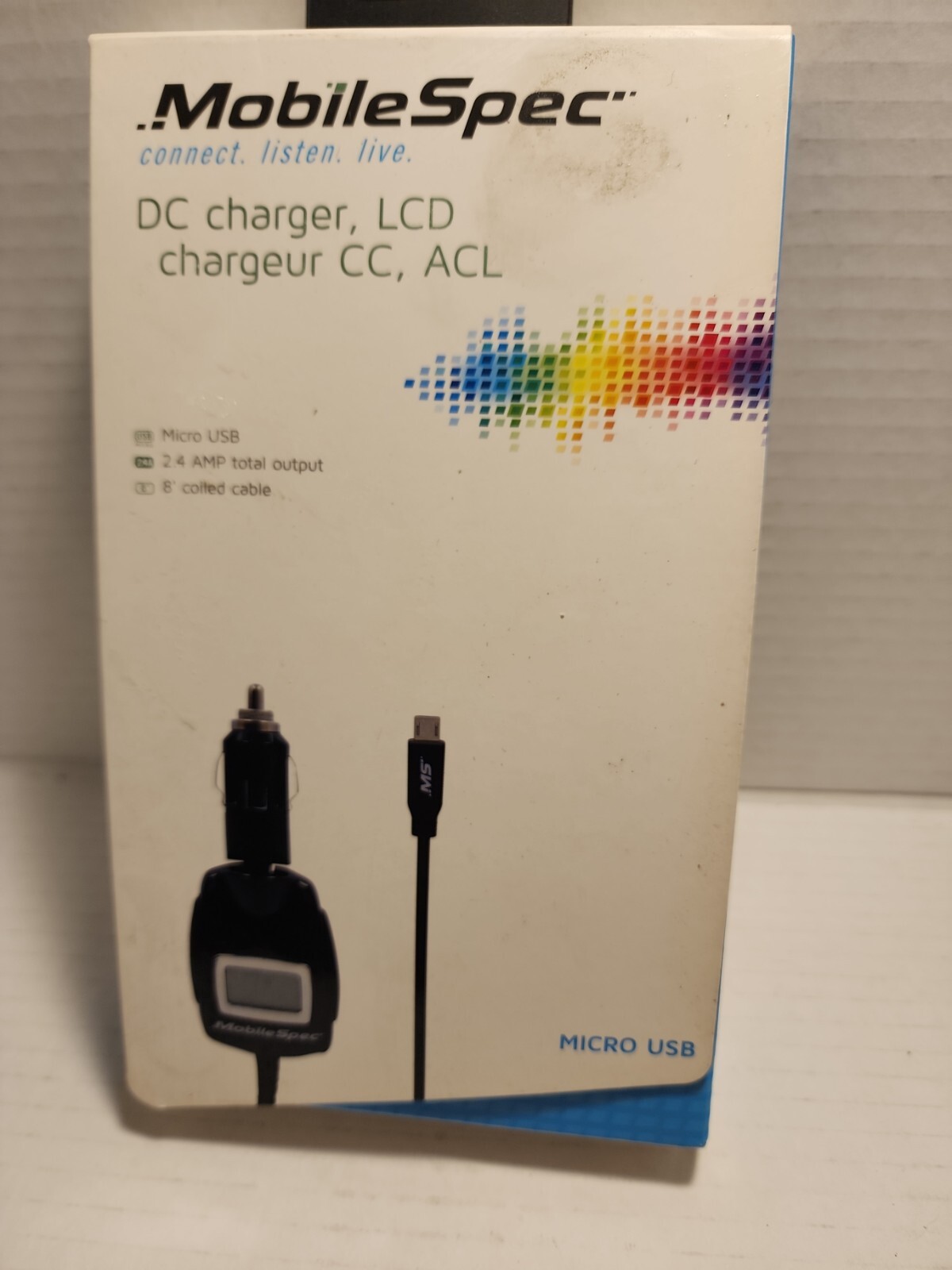 Mobilespec DC Charger 2.4 Amp 8 Ft Coiled Cable Micro USB (T15) | eBay