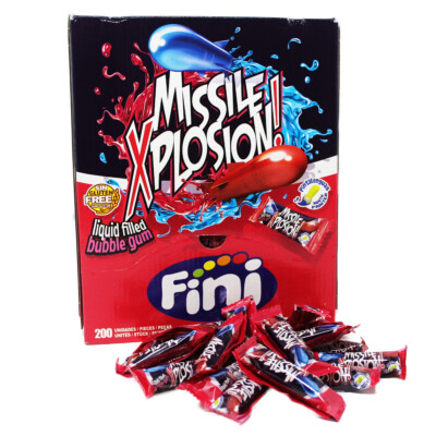 Boom Missile Explosion Bubble Gum With Liquid Candy And Gum Display | eBay