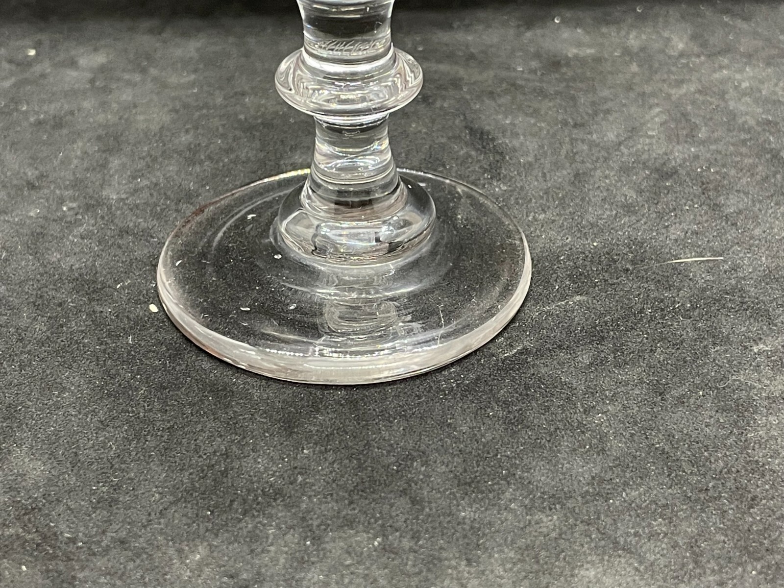 Antique 19th Century Georgian Glass Cordial/Wine Glass Cut & Faceted ...