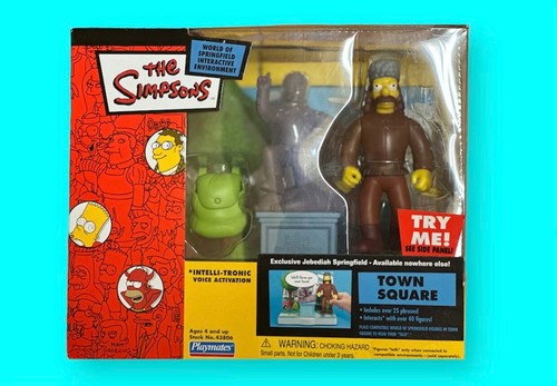 The Simpsons - Town Square Set with Jebediah Springfield by Playmates ...