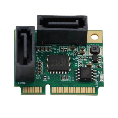 Mini PCI-E To 2 Ports SATA 3.0 Expansion Adapter Card Mini PCIe Add On ...