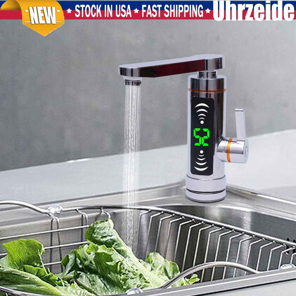 3000W Electric Hot Water Heater Faucet Tankless Instant Kitchen ...