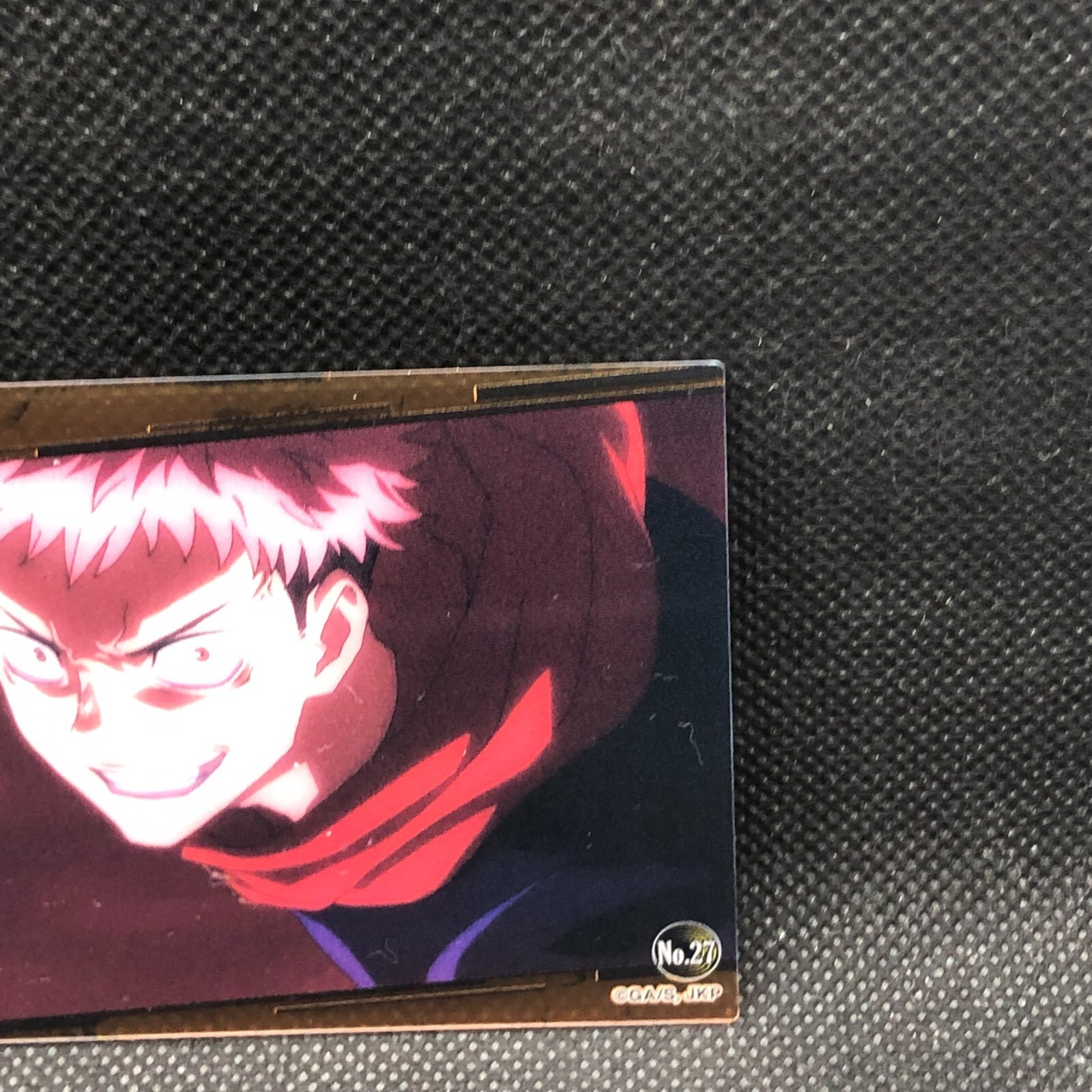 Yuji Itadori Jujutsu Kaisen Plastic Card No.27 Jump Bandai Japanese ...