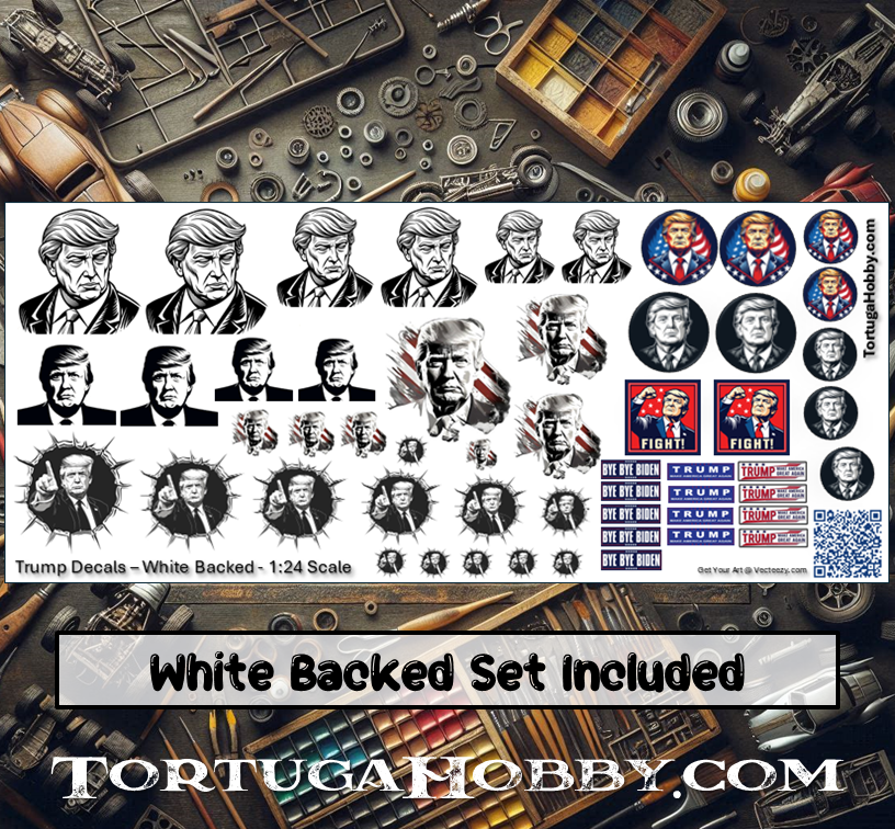 1:24/1:18 Scale - Trump Decals Customize Your Favorite Model, Derby Car ...