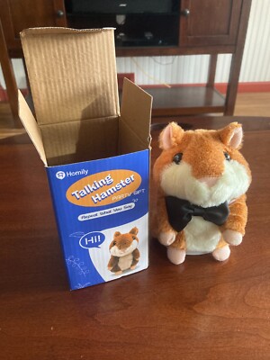 Homily Talking Hamster Repeats What You Say Plush Animal Toy Electronic ...