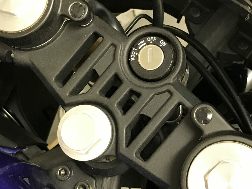 Carbon Fibre Effect Yoke Cover Protector to fit Yamaha YZF R125 2019 to ...