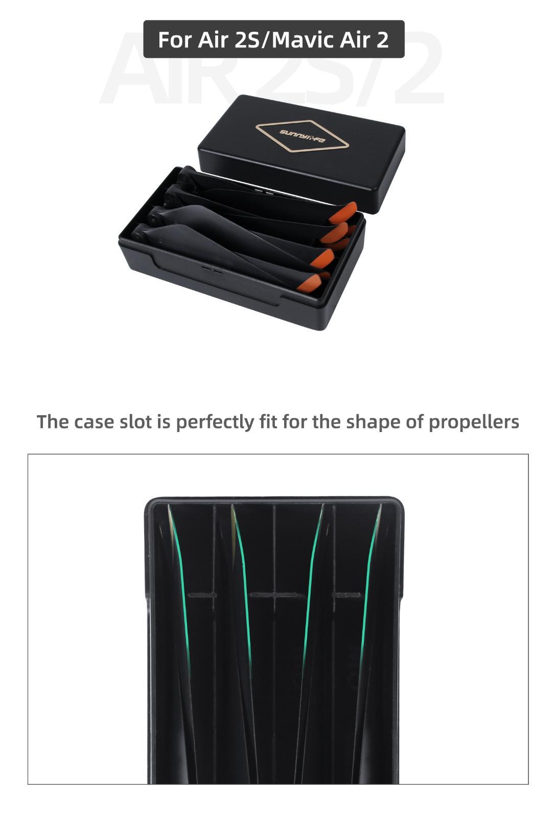 Dustproof Propeller Storage Box Protective Travel Case Bag For DJI Air ...