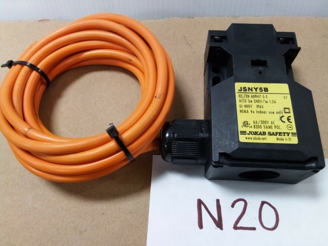 JOKAB Safety JSNY5B Safety Relay Interlocks Switch T66686 for sale ...
