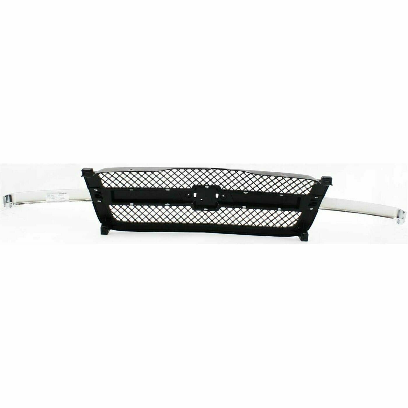 Grille, Gray Chrome Bar w/o Body Cladding for 03-06 Chevy Avalanche ...