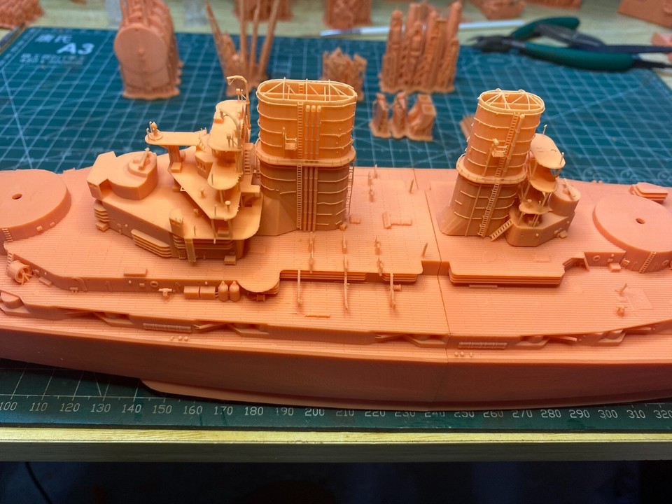 3D Printed 1/350 WWI SMS Mackensen class Battlecruiser (full hull) | eBay