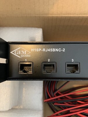 GEM H16P-RJ45BNC-2 CCTV Balun Hub | eBay