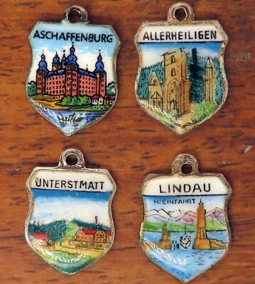 Vintage silver GERMANY GERMAN BAVARIA AUSTRIA SOUVENIR TRAVEL SHIELD ...