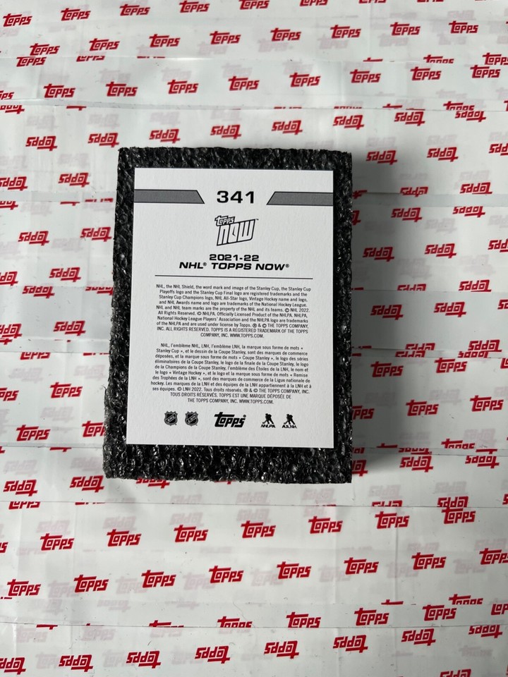 2021-22 NHL Topps NOW® Sticker #341 🥅 Erik Kallgren RC 🥅1st Start 1st ...