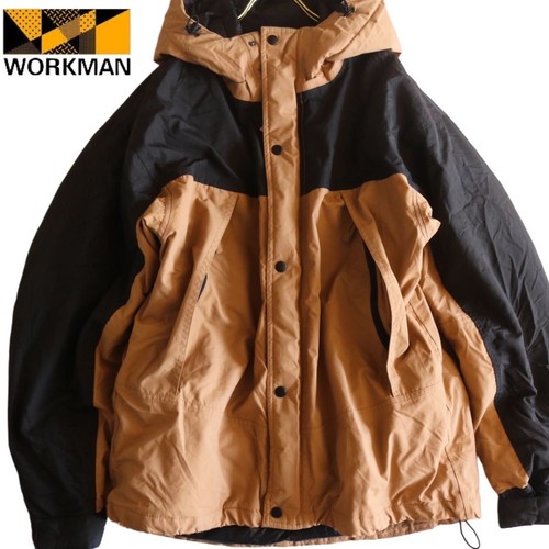 WORKMAN Excellent Condition Down Jacket Black Beige 3L | eBay