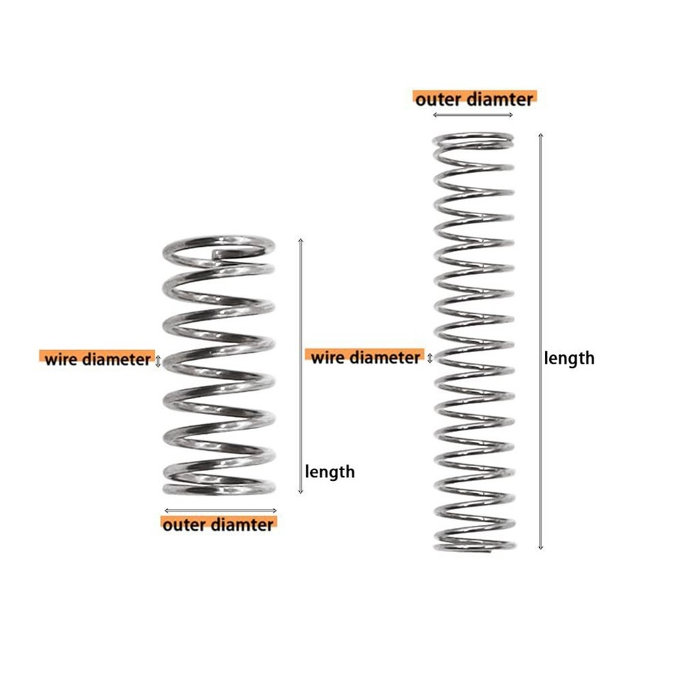 Compression Springs Set of 300 Pcs with 23 Sizes for Electronics and ...