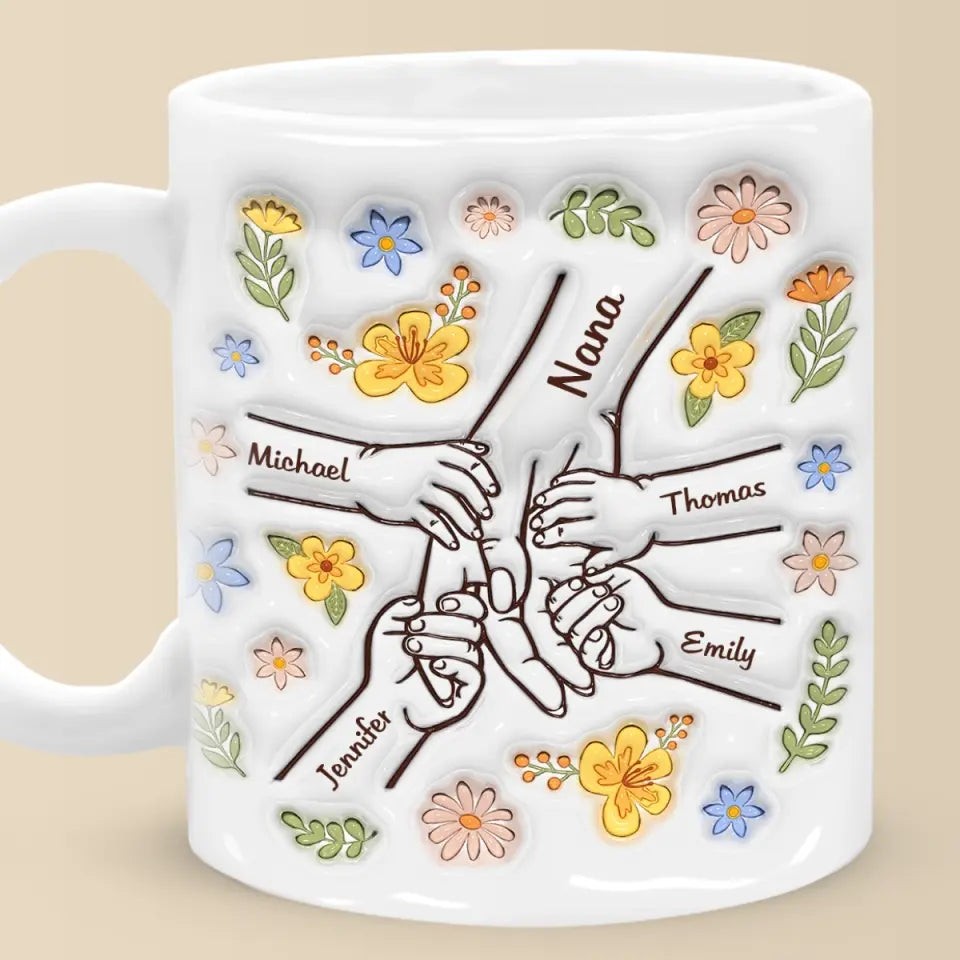 Hold Me Tight, Keep Me Safe - Family Personalized Custom 3D Inflated ...