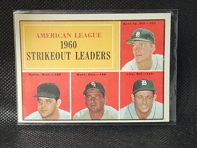 1961 Topps - League Leaders #50 Jim Bunning/ Early Wynn HOF | eBay