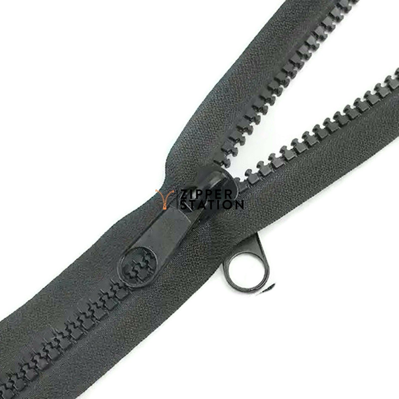 Double Pull Chunky Plastic #10 Open End Zip, Heavy Duty, Marine Use up ...