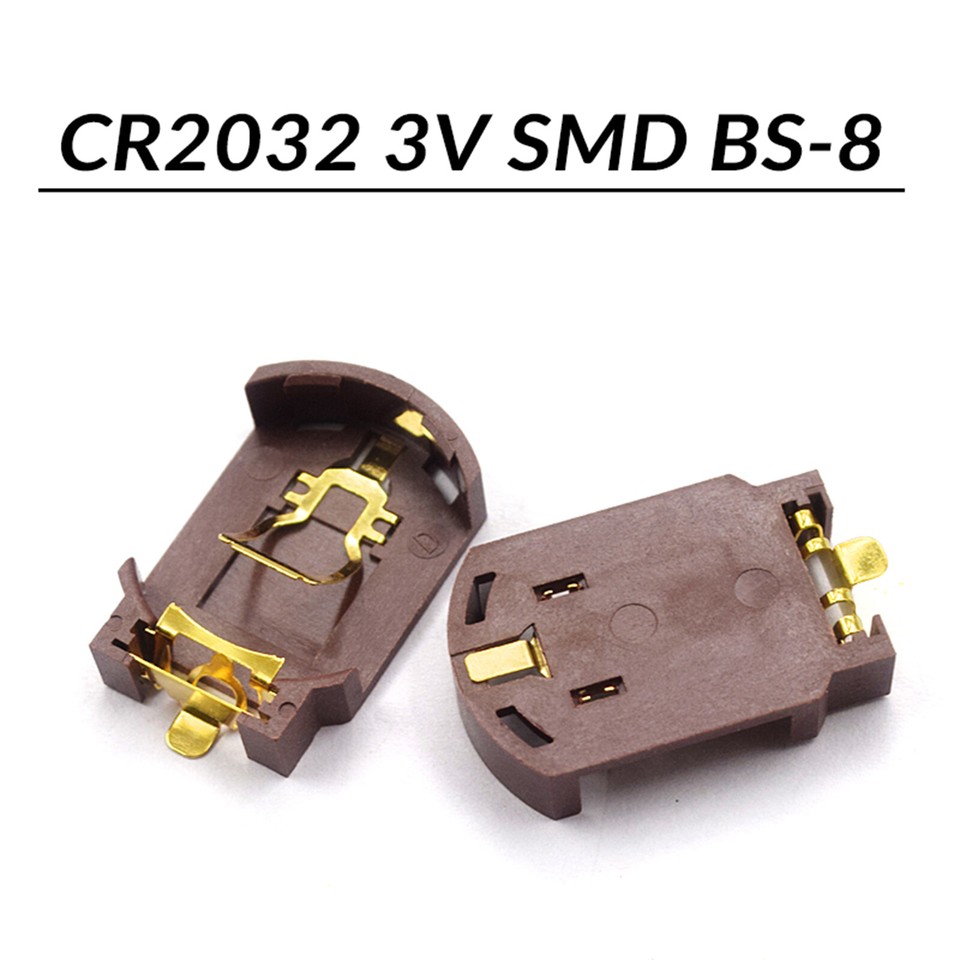 CR2032/CR1220 Button Coin Cell Battery Socket Holder Case With On / Off ...
