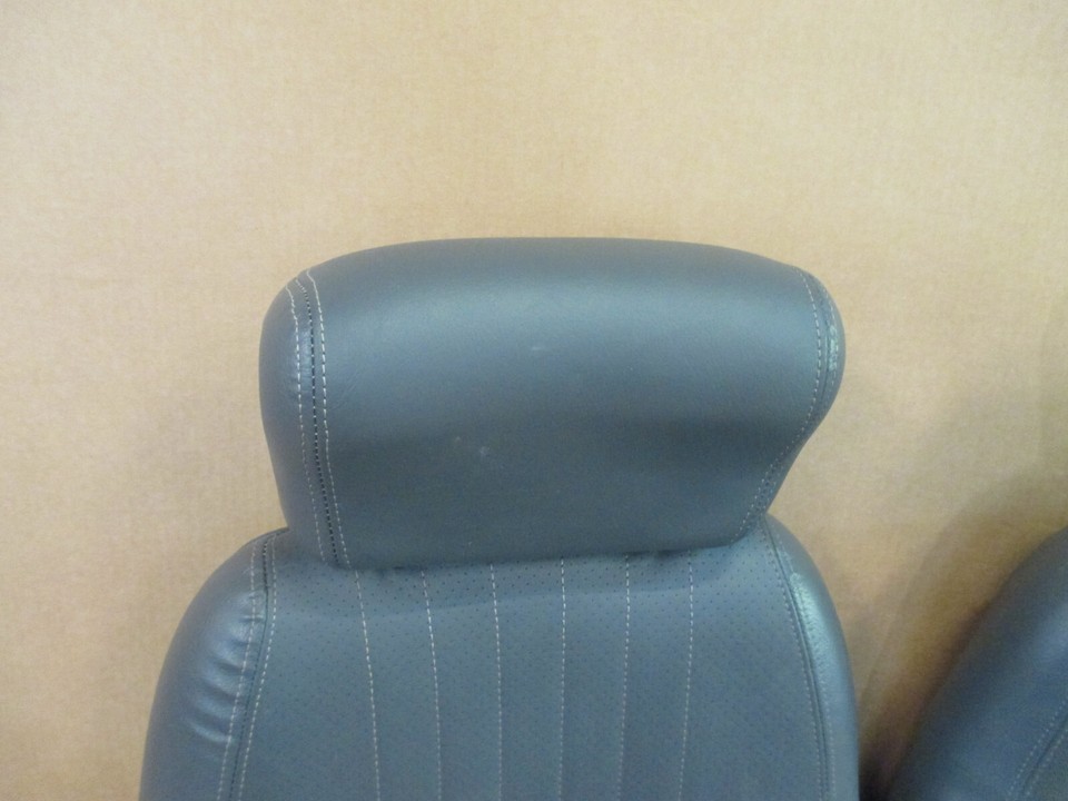 97-99 Firebird Trans Am Medium Gray Leather Seat Seats Front 1006-7 | eBay