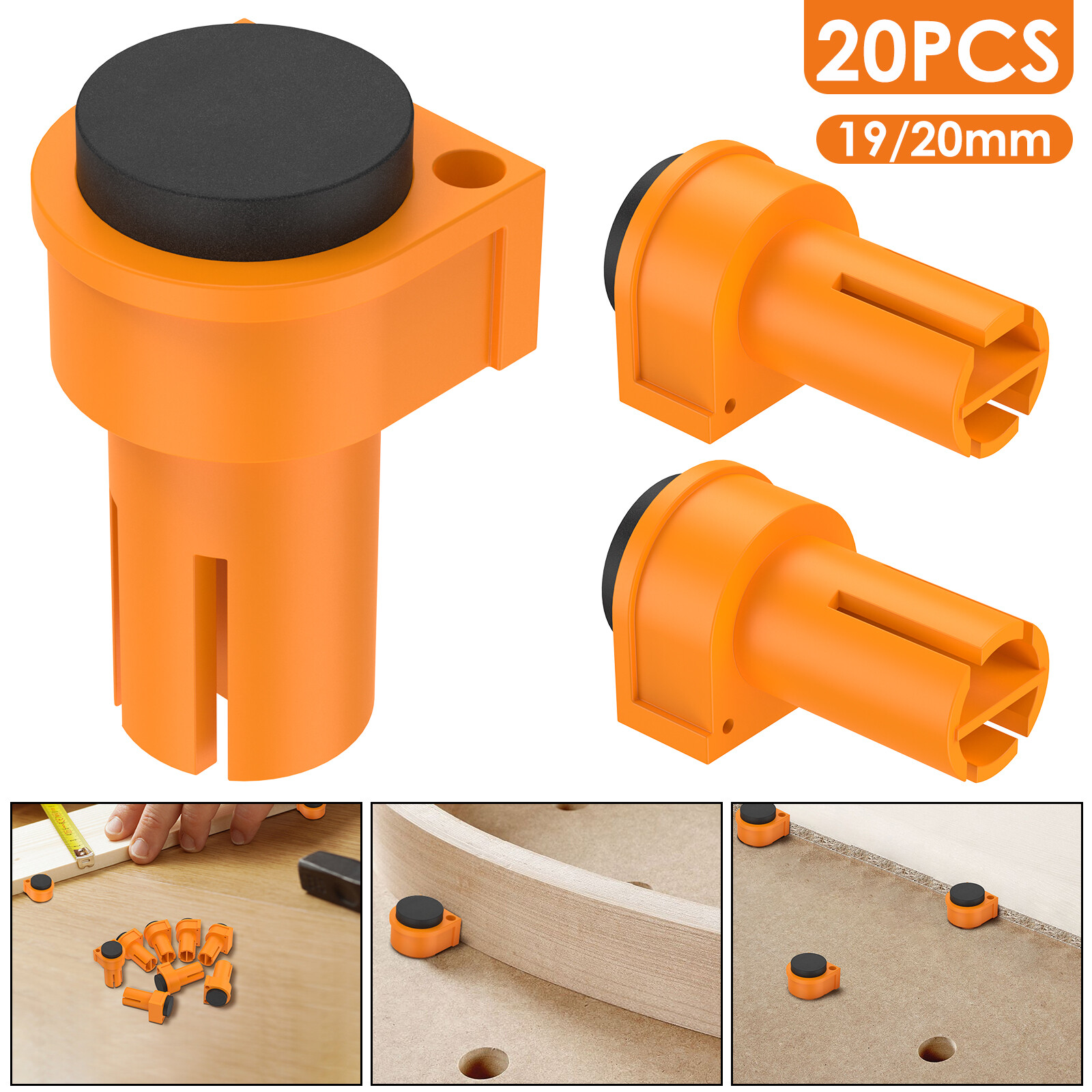 20X Bench Clamp 19/20mm Workbench Hole Stop Premium Woodworking Table ...