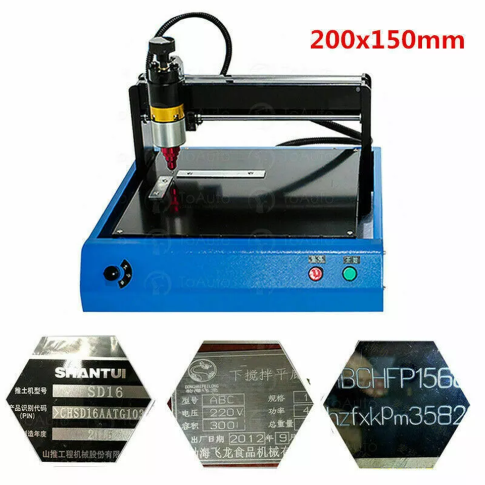 Electric Metal Marking Engraving Machine Steel Plate Dog Tag Nameplate ...