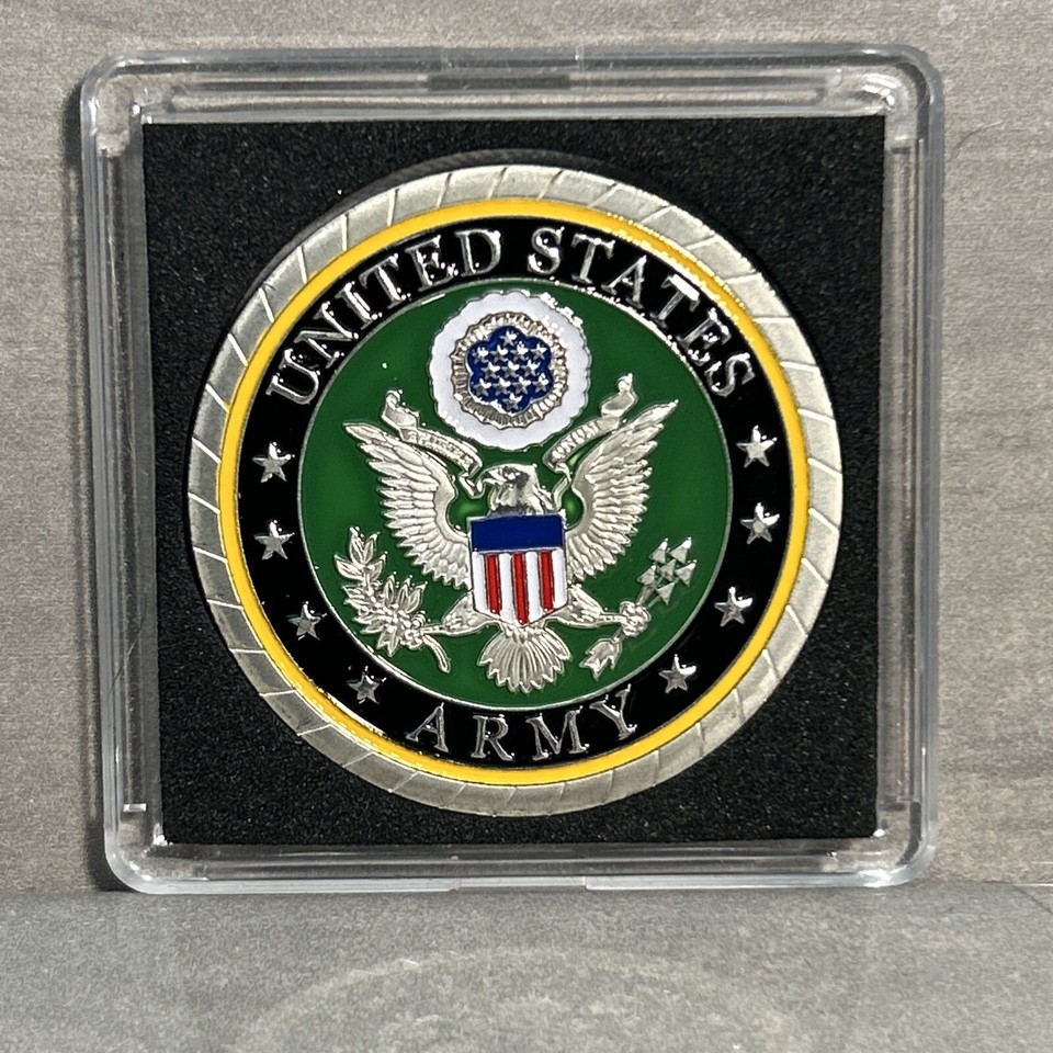 US ARMY FIRST (1ST) LIEUTENANT Challenge Coin with case-SHIPS WITHIN 24 ...