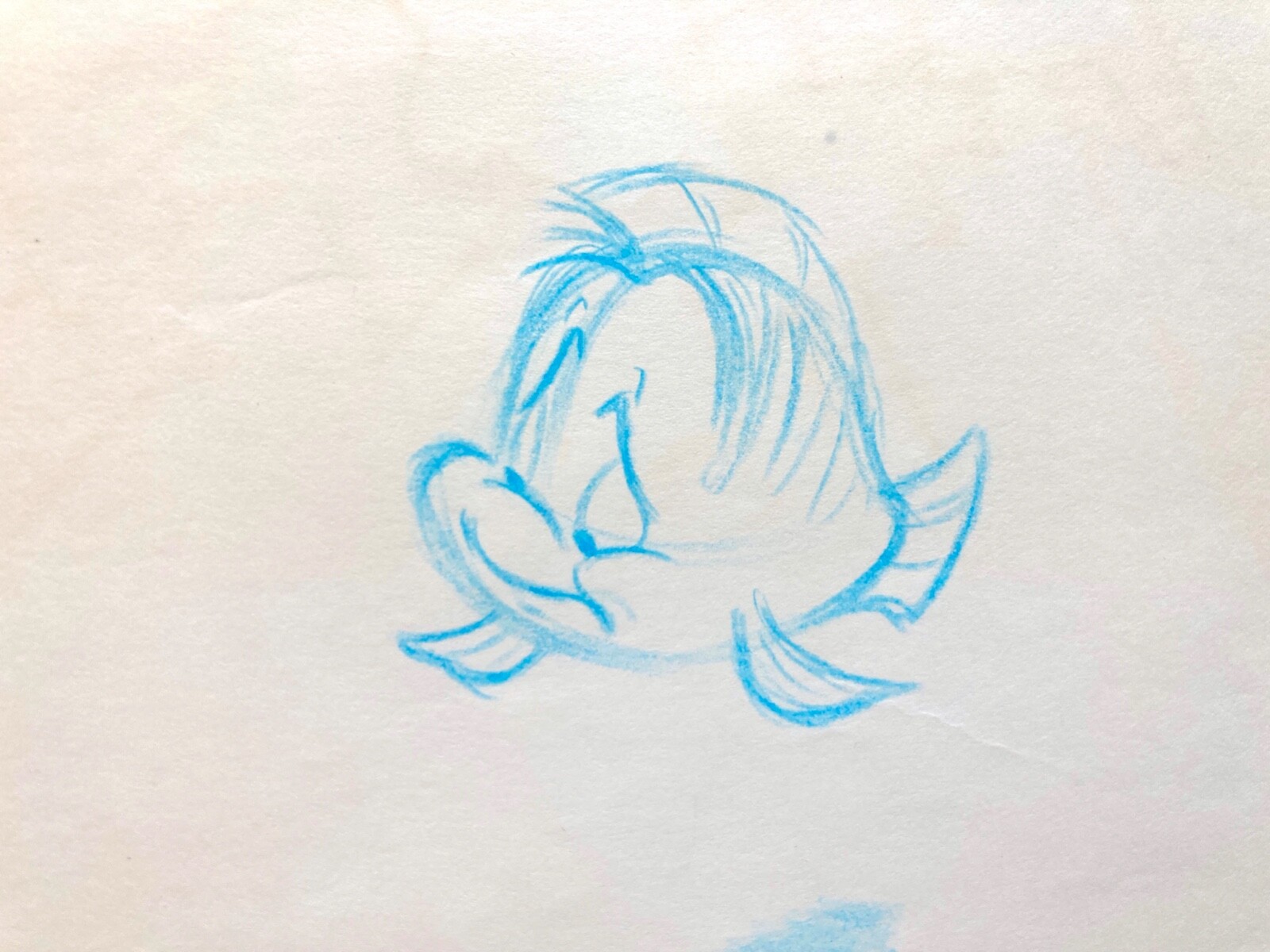 Little Mermaid Flounder Sketches