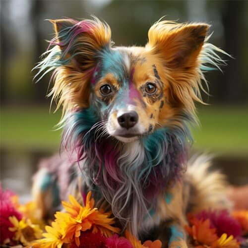 Dog Hair Dye Paint Temporary Pet Fur Markers Non Toxic Safe Hair Color ...