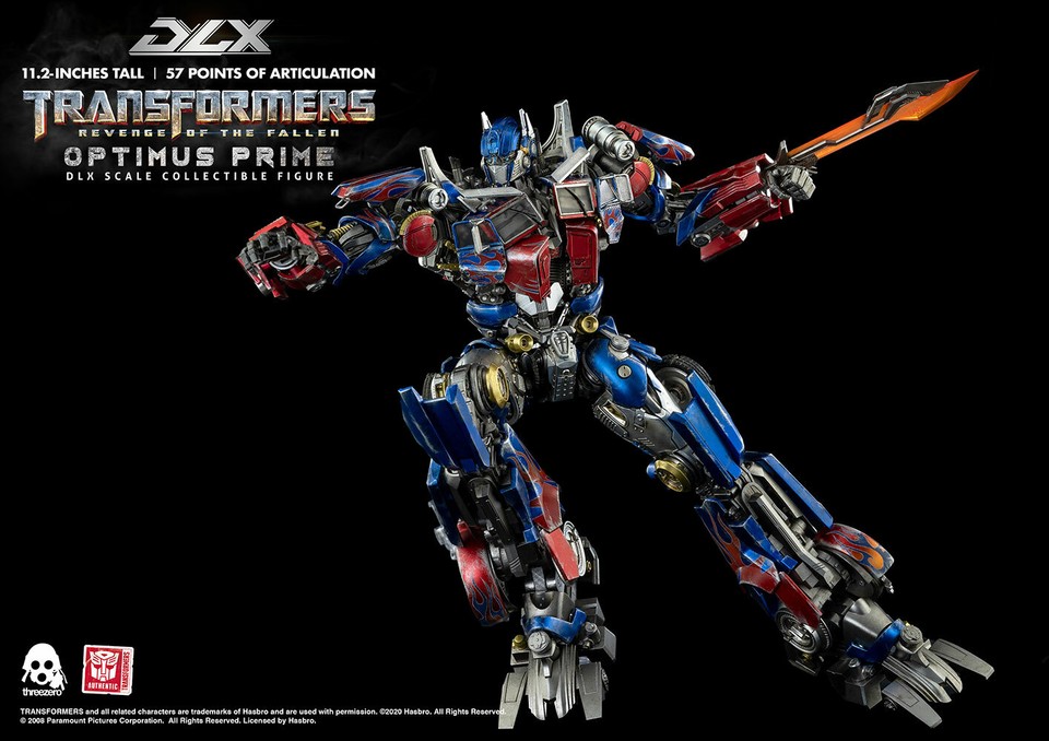 Threezero Transformers Revenge of the Fallen Optimus Prime DLX Figure ...