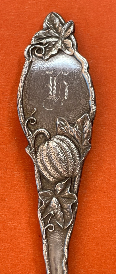 RARE 6” HEAVY WATSON FRUIT SERIES MELON STERLING SILVER SOUVENIR SPOON ...
