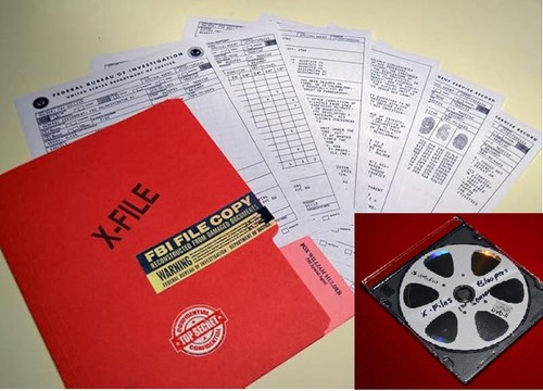 Rare X-FILES DAVID DUCHOVNY Mulder Screen-Used Prop FBI File, COA + DVD ...