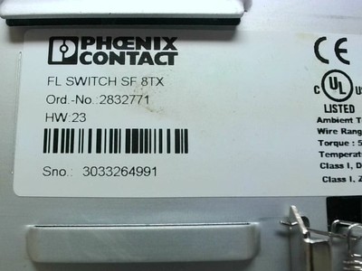 Phoenix Contact 2832771 Industrial Ethernet FL Switch SF 8TX NICE! | eBay